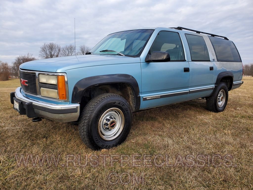 GMC 1993 93 Suburban K2500 V2500 3/4 ton SLE Blue 4x4